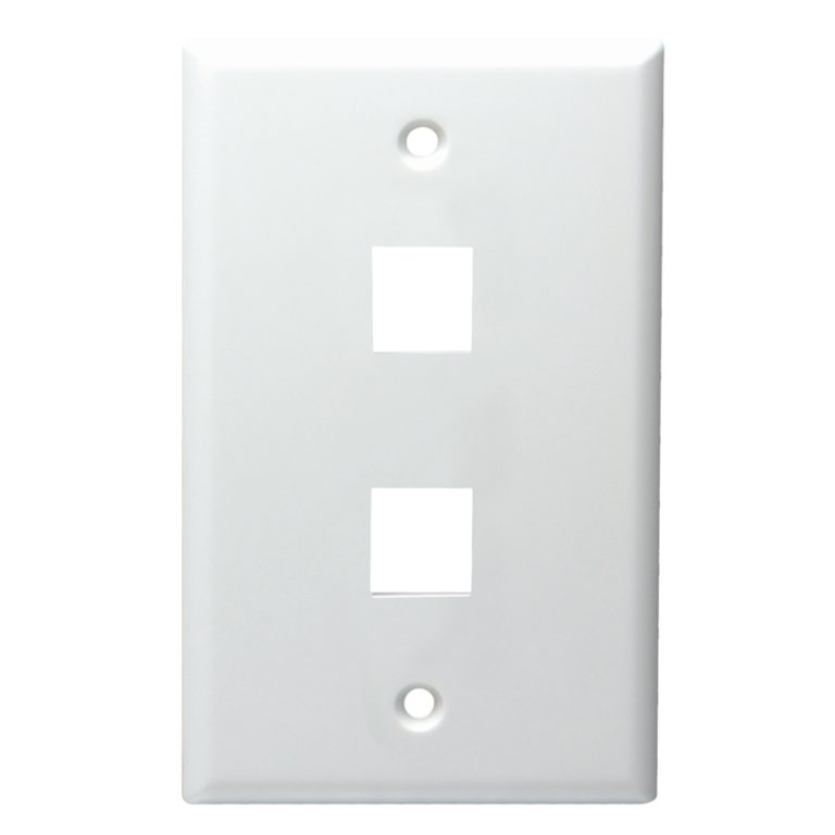 Keystone Plate 2 Port UL | Datacomm Electronics